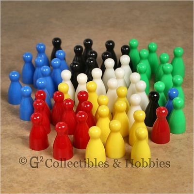 NEW Set of 60 Halma Pawns Board Game Playing Pieces 25mm Pawn - 6 ...