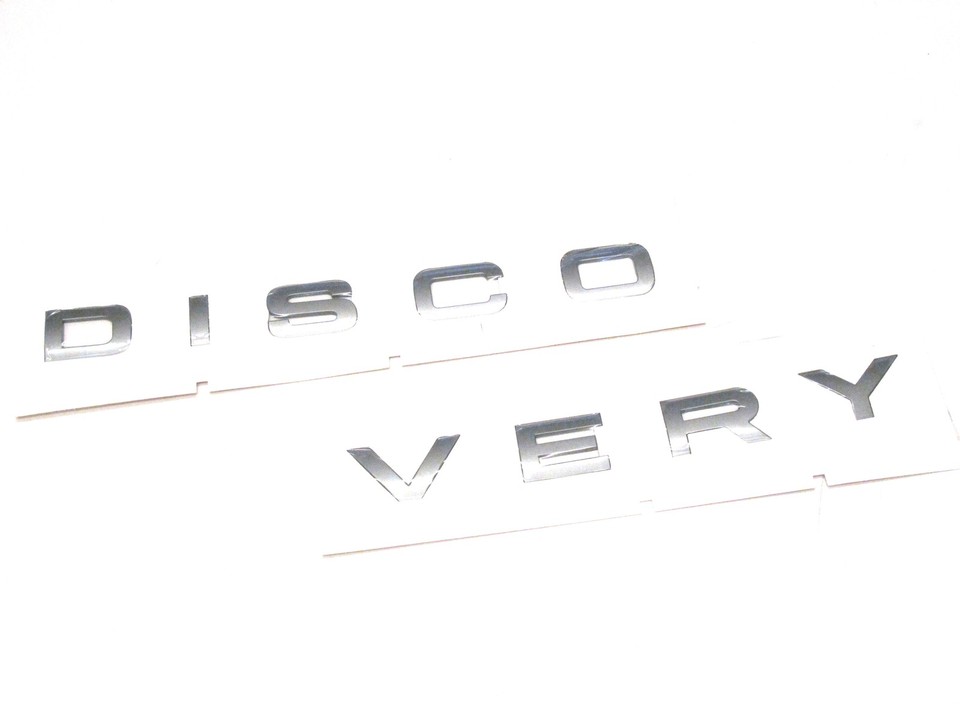 Genuine New LAND ROVER DISCOVERY TAILGATE BADGE Rear Brunel Grey Logo ...