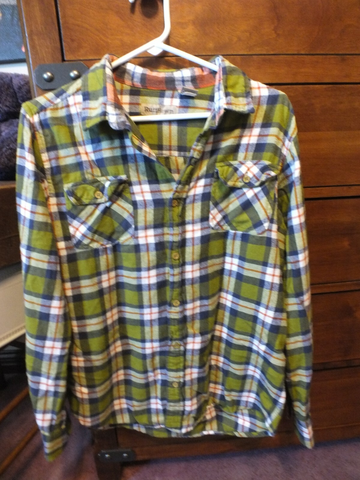 Upcycled Repurposed Flannel Shirt Applique Unisex Kid… - Gem