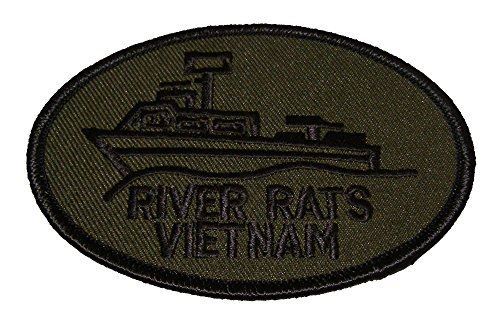 USN NAVY RIVER RATS VIETNAM PATCH PBR MRF SWIFT BOATS BROWN WATER NAVY ...