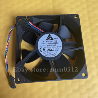 Delta QUR0812SH-BW08 8025 12V 0.50A 8CM PWM cooling fan | eBay