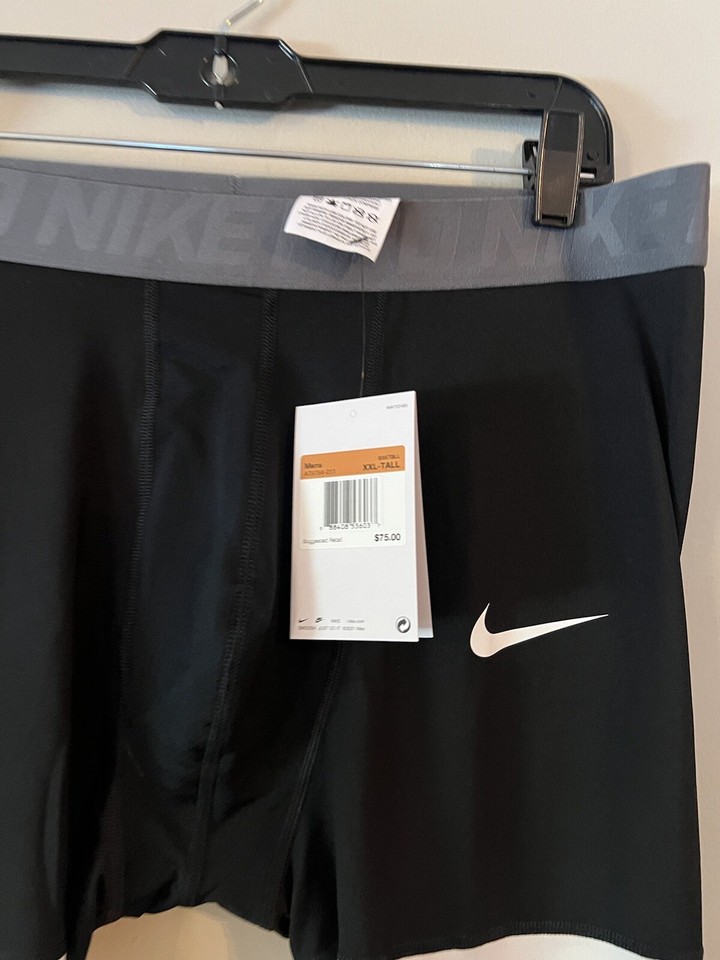 Nike NBA Authentics Basketball Compression Pants Men's Black/White NWT ...