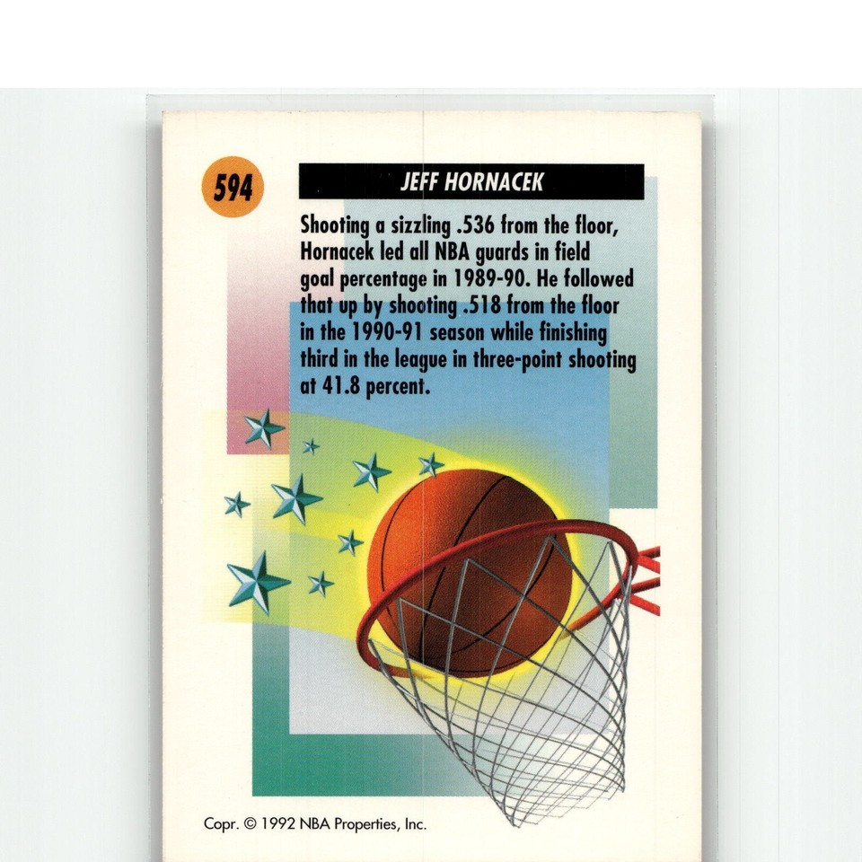 1991-92 SkyBox #594 Jeff Hornacek Phoenix Suns Basketball | eBay