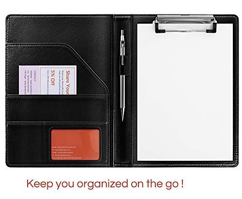 Small Clipboard Junior Padfolio Folio 7 X 9 Writing Pad Refillable Faux ...