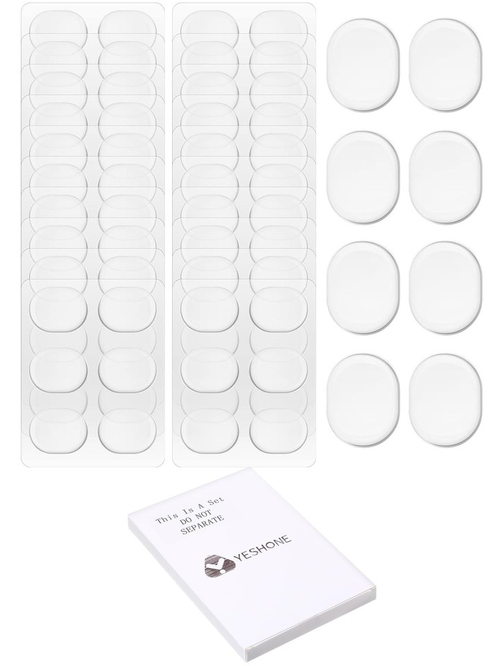 60 Pieces Drum Dampeners Gel Pads Silicone Soft Moon Gels for Drums ...
