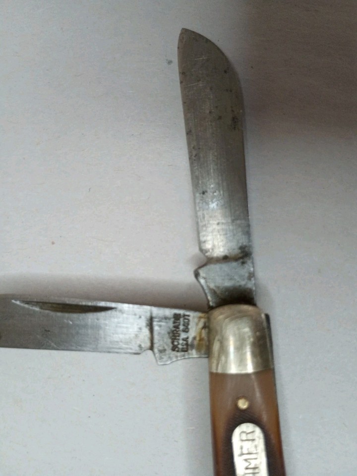 Vintage Schrade Old Timer USA 840T Stockman 3 Blade Folding Pocket ...