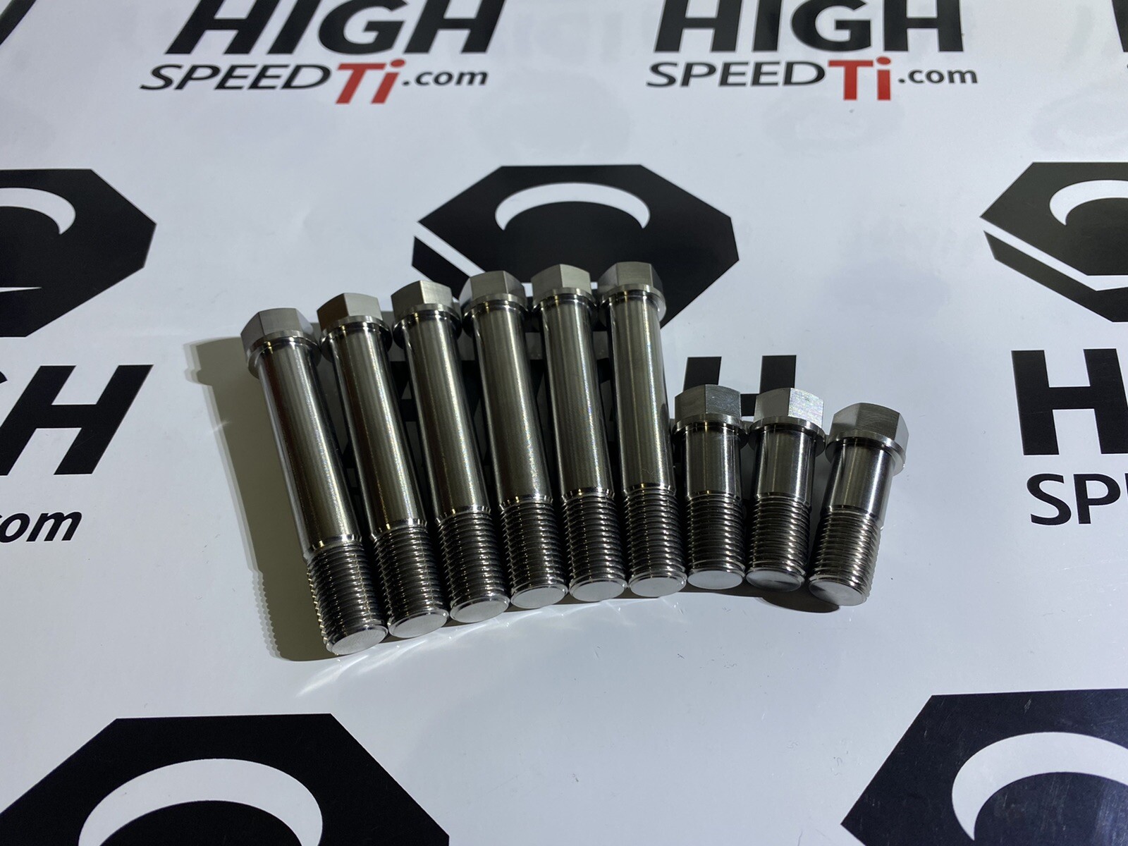 9pc- Titanium Sprint Car Radius Rod Bolt Kit Reduced Hex Jet Nuts ...