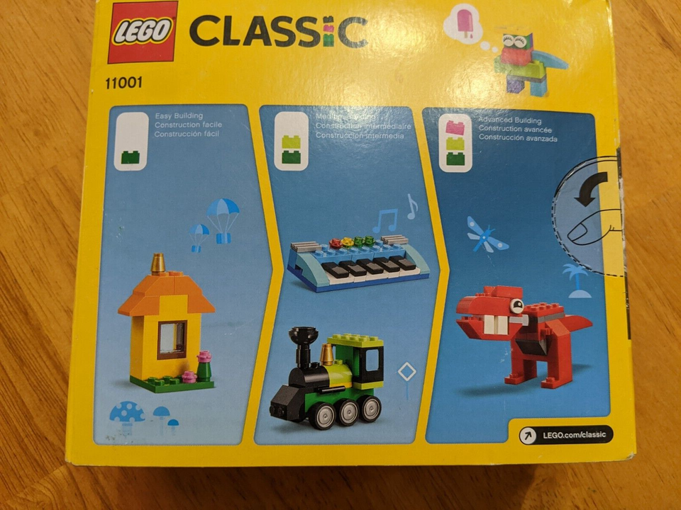 LEGO CLASSIC BUILDING SET #11001 AGE 4+ 123 PCS NEW SEALED BOX GREAT ...