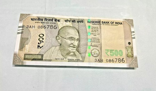 Indian Rs.500 Rupees Currency Note With Holy Lucky No. 786 @Royal spare ...