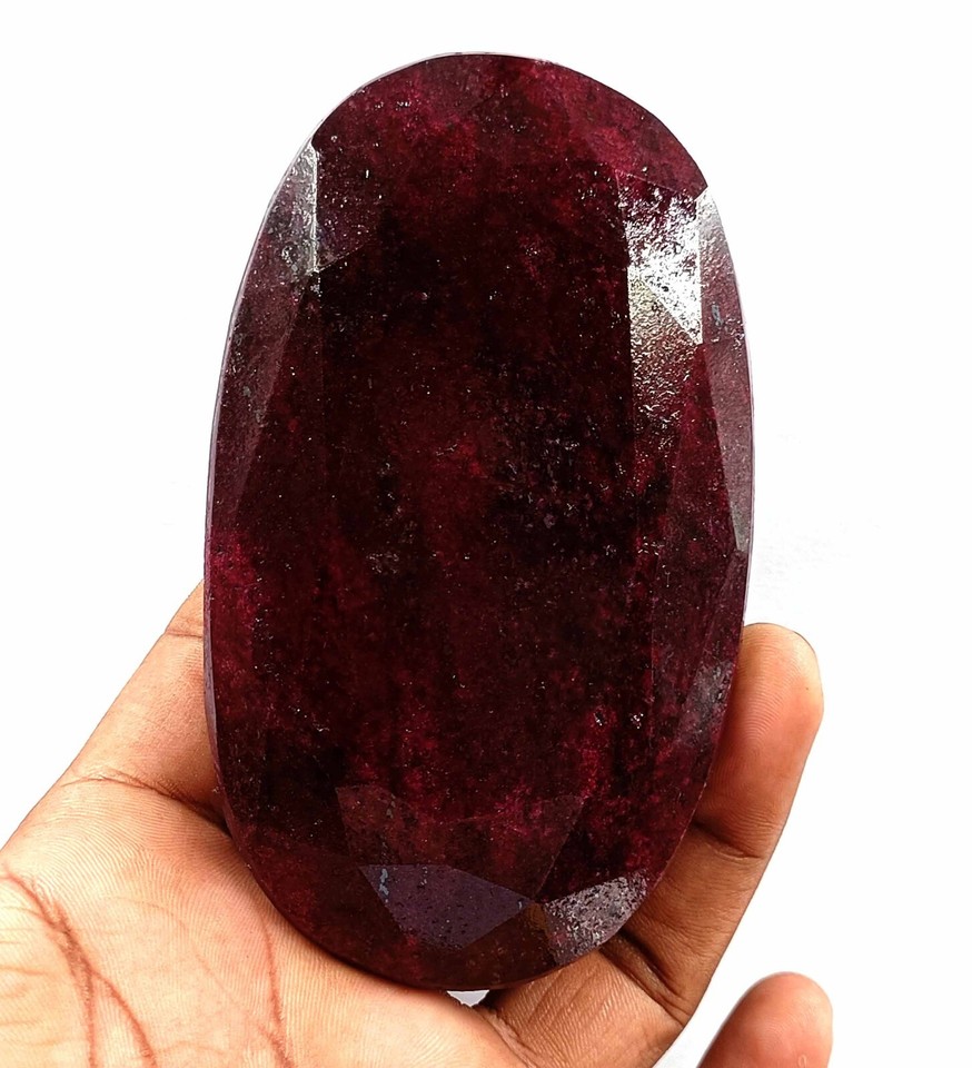 5000 CT / 1 KG Natural Oval Cut Huge Ruby/Emerald/Sapphire Certified ...