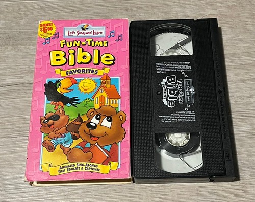 Let's Sing And Learn Fun-Time Bible Favorites VHS TAPE Animated Rare ...