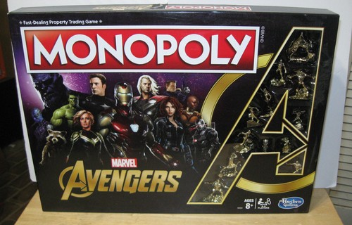 Hasbro ~ Marvel ~ Avengers Infinity Saga Monopoly w/ 12 Tokens ...
