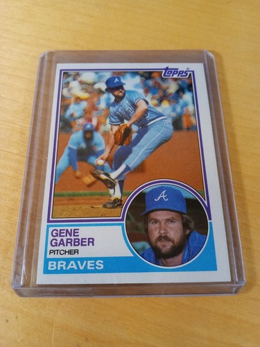 1983 Topps #255 GENE GARBER Atlanta Braves Baseball Card, Pitcher, Star ...
