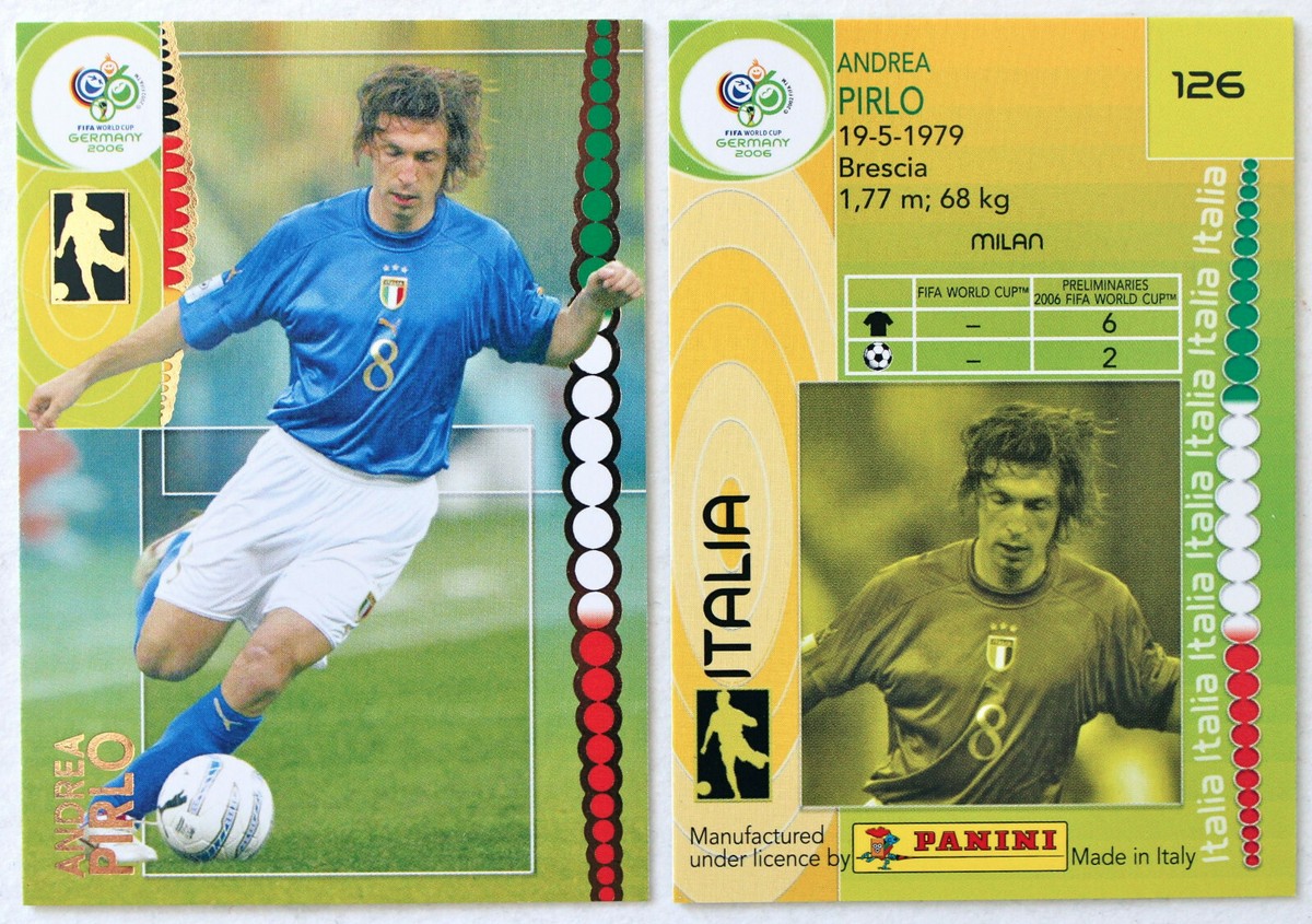 Andrea Pirlo 2006 Andrea Pirlo Back Signed Italy 2006 Home Shirt
