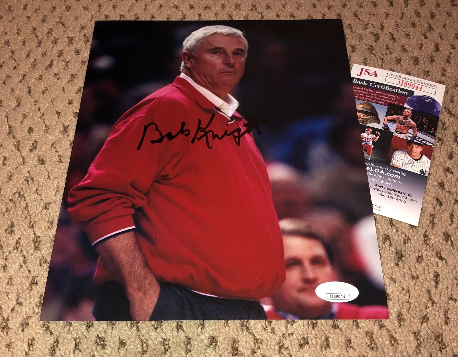 Bob Knight Autographed Memorabilia | Signed Photo, Jersey, Collectibles ...