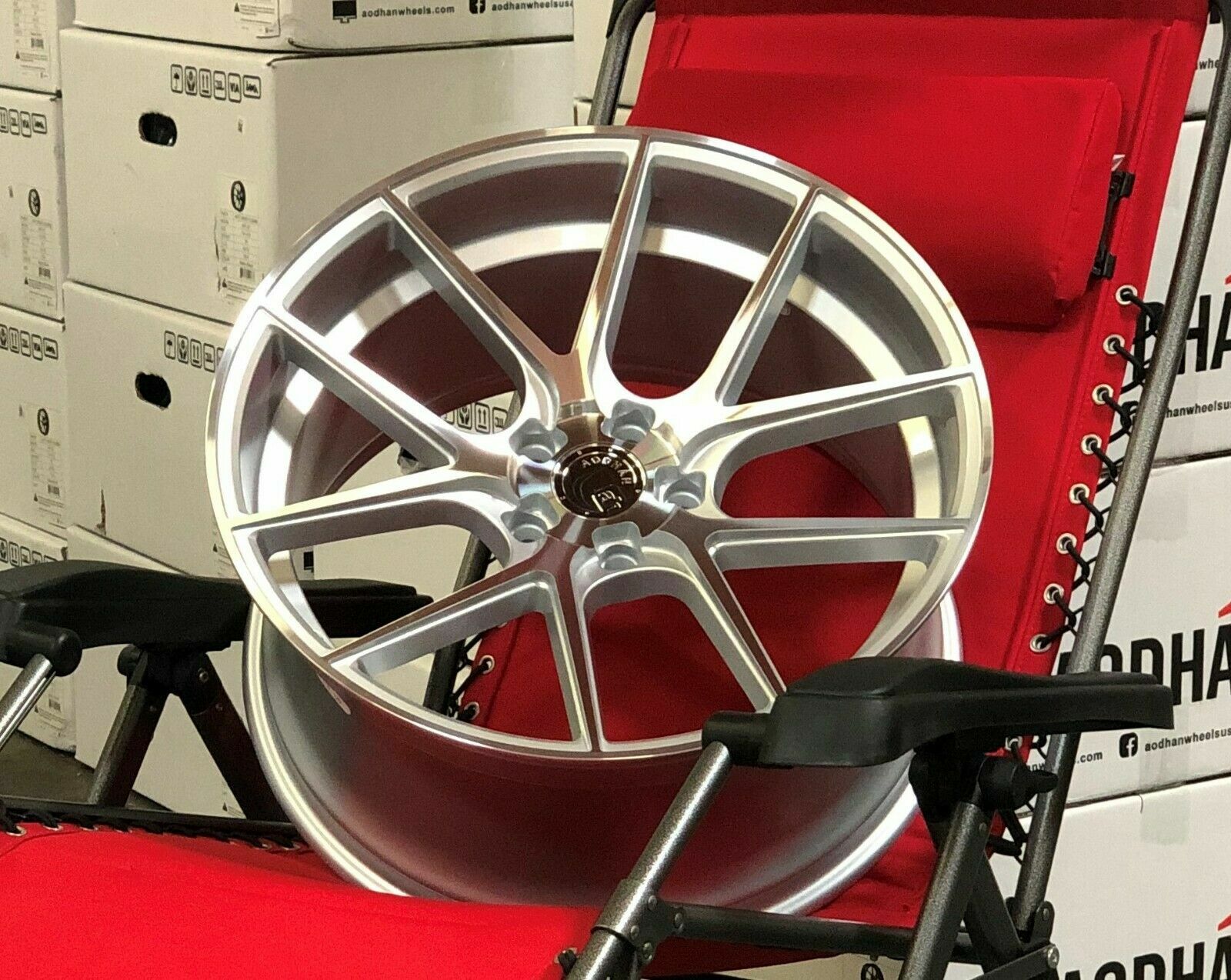 Aodhan AFF3 20" Silver Machined Wheels 20x10.5 +35 5x120 Rims Set 4 | eBay