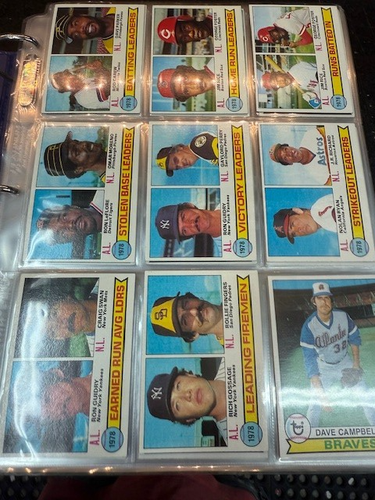 1979 Topps Baseball COMPLETE SET (726) NEAR MINT Condition *Binder ...