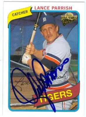 Lance Parrish autographed Baseball Card Detroit Tigers 2003 Topps Fan ...