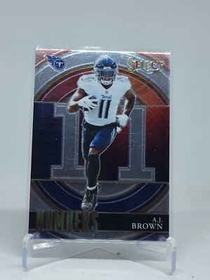 AJ Brown 2021 Panini Select Numbers Insert #SN-25 Tennessee Titans ...