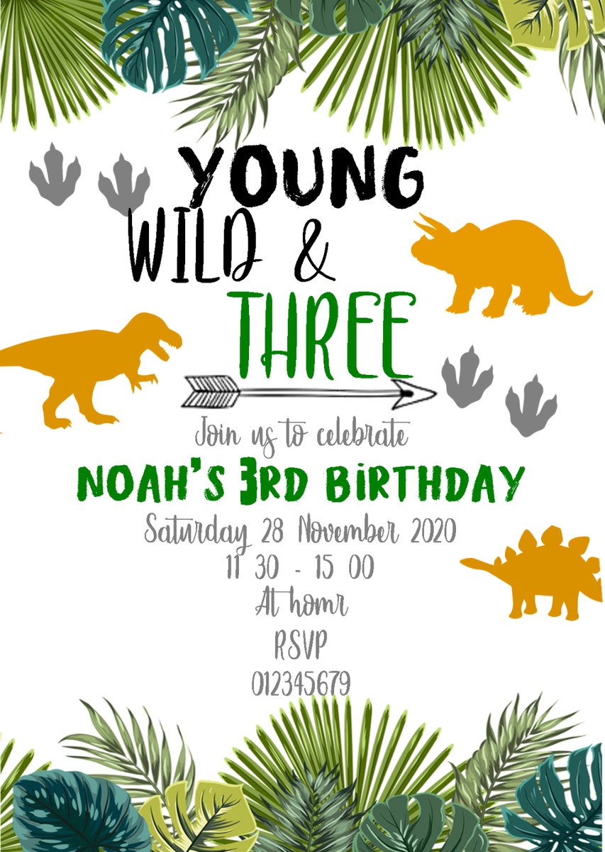 Dinosaur Train Birthday Party Ticket Invitations Dinosaur Train