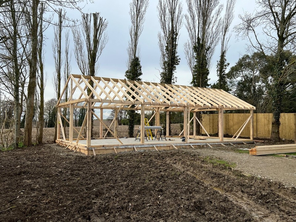 Bespoke 4 Bay Timber Framed Annexe/Garden Frame - garage kit - 12x6m | eBay