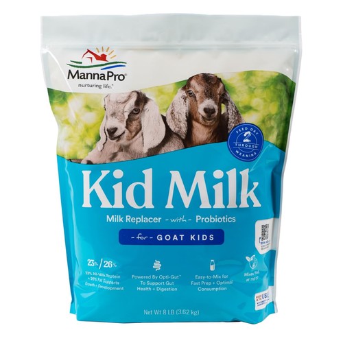 Manna Pro Goat Kid Milk Replacer - High in Protein to Support Growth ...