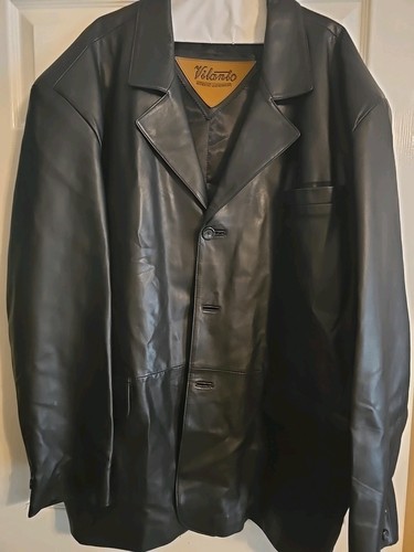 Mens Vilanto Authentic Leather Blazer Size 6x For Big And Tall | eBay