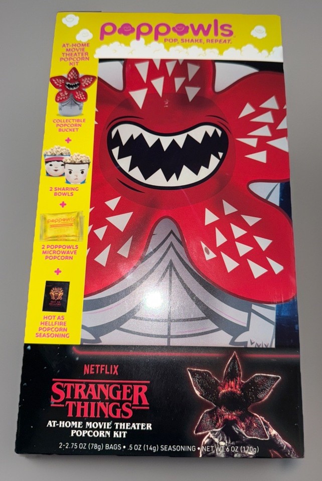 Stranger Things Demogorgon Popcorn Bucket Kit w Bowls Popcorn ...