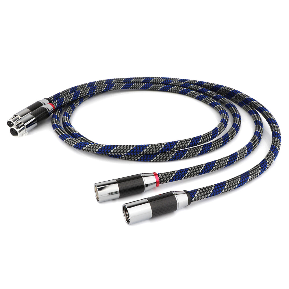 Audiophile HiFi XLR Balanced Cable Carbon Fiber XLR Male to Female ...