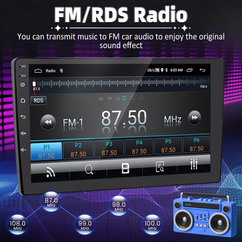 4+64G Android14 Car Stereo Radio Carplay GPS For 2002 2003 2004-2007 ...