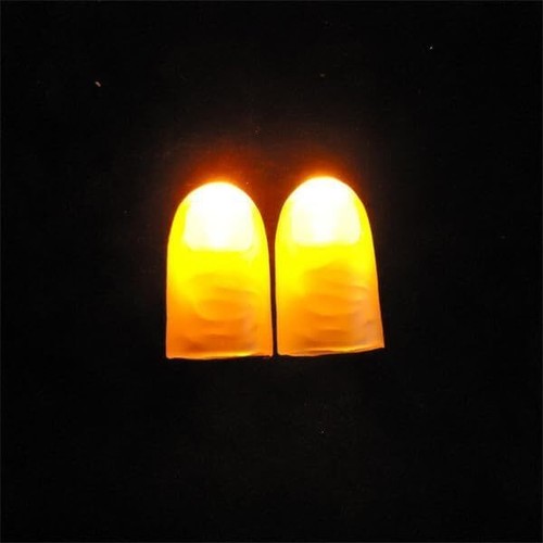 2 Pcs Yellow Thumb Light Magic Finger Up Tips LED Lamp... | eBay