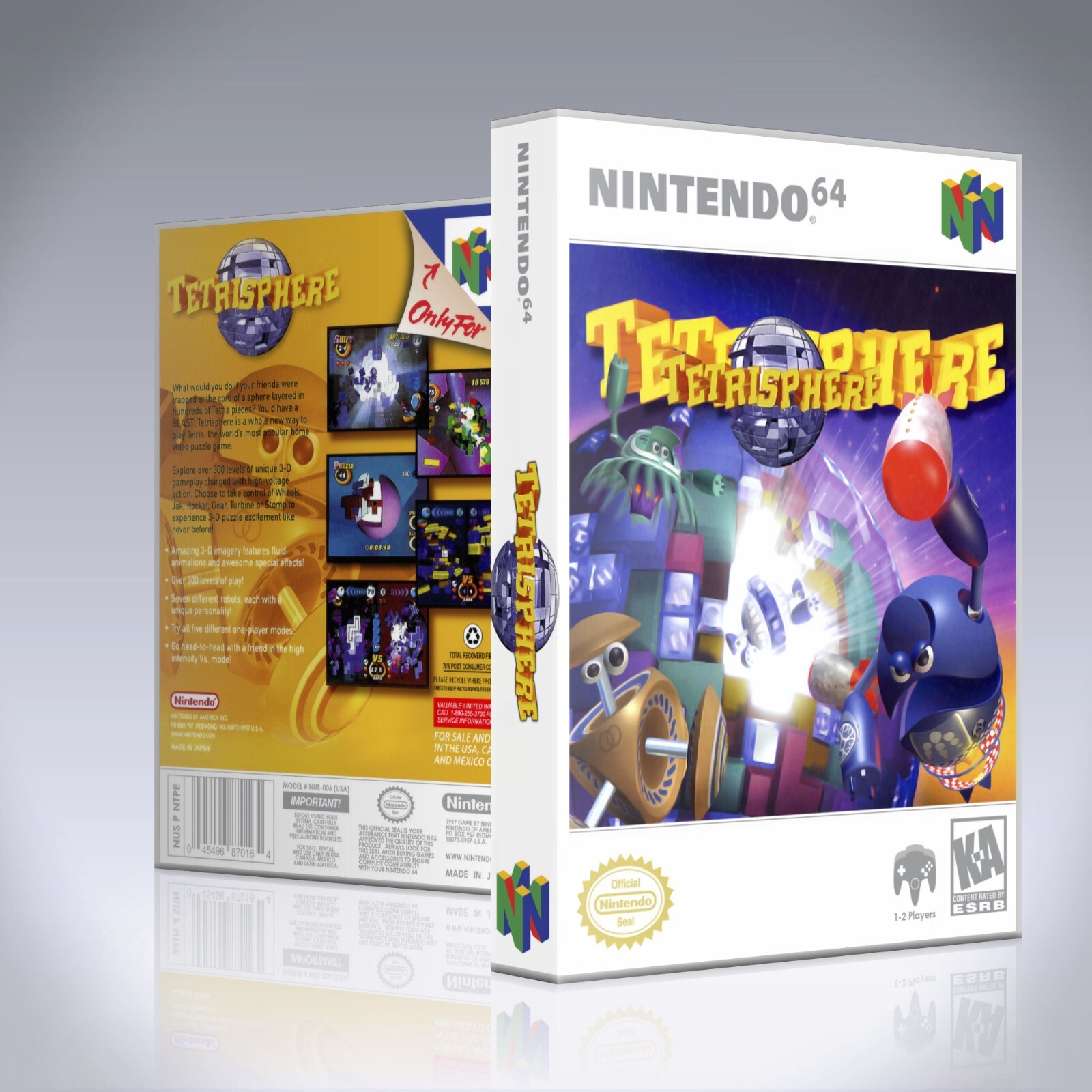 Nintendo 64 Case - NO GAME - Tetrisphere | eBay