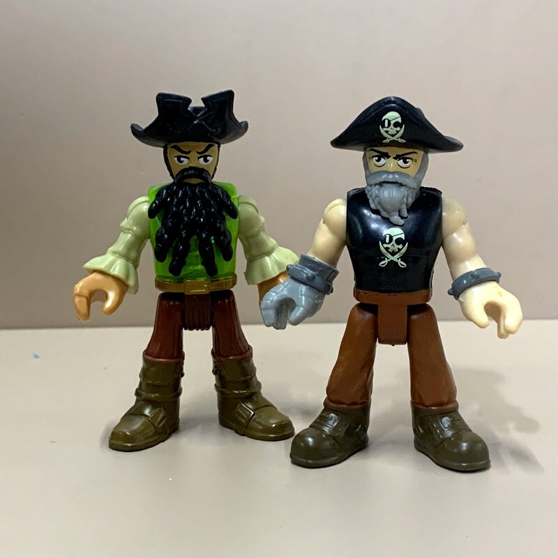 6pcs Fisher-Price Imaginext Pirate Adventures Shark Pirate Captain Hook ...