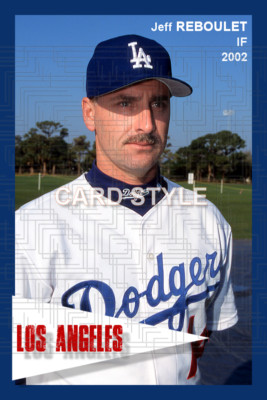Jeff Reboulet - 2002 Los Angeles Dodgers - choose a size - full color ...