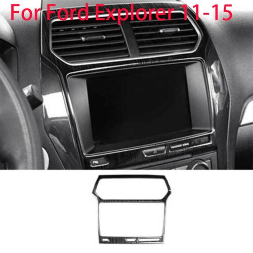 For Ford Explorer 11-15 Black Titanium Central Console Navigation Panel ...