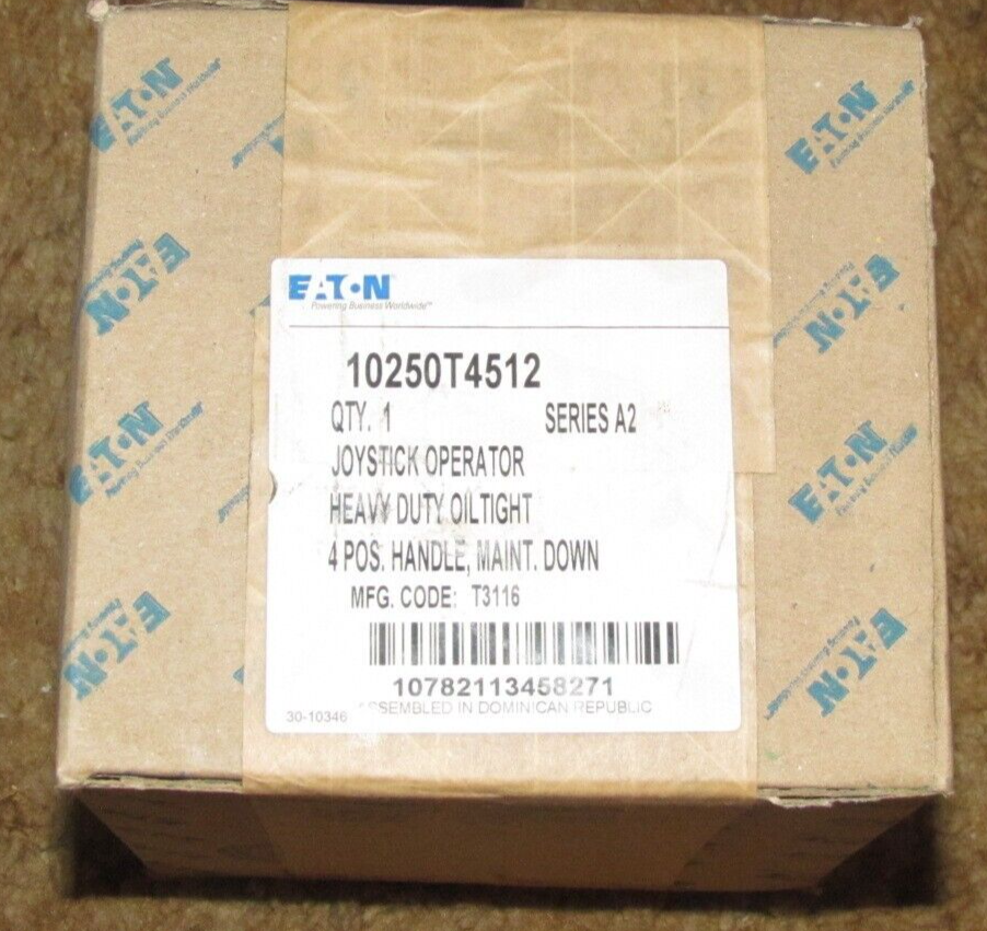Eaton 10250T4512 Joystick Operator Heavy Duty Oiltight 4Pos. Handle New ...