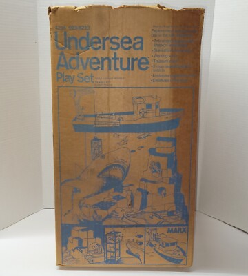 Vintage 1970s Marx Undersea Adventure Play Set Empty Box Rare | eBay
