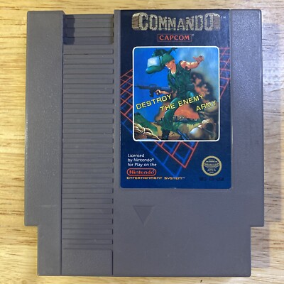 Commando (Nintendo NES) Original Authentic Genuine 5 Screw Game ...