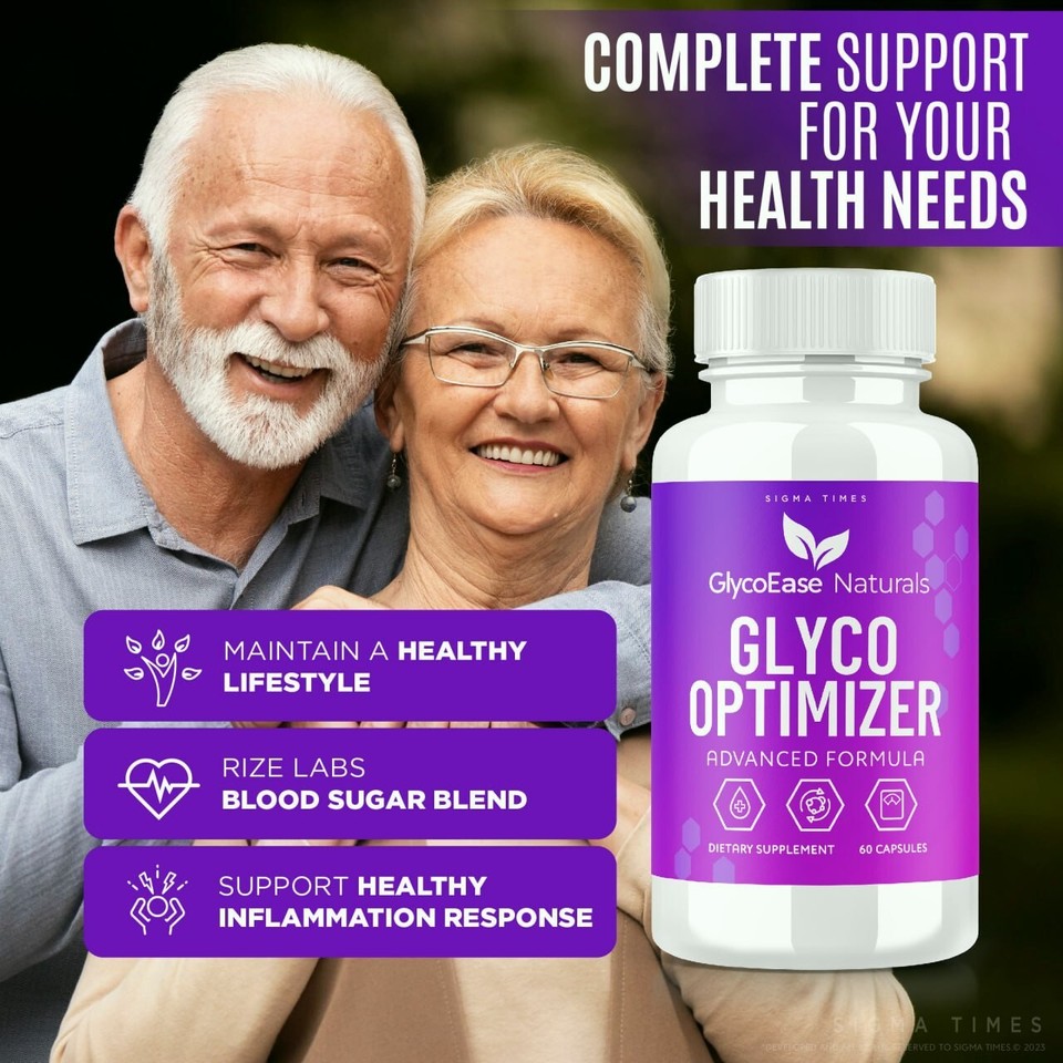 (2 Pack) GlycoEase Naturals Glyco Optimizer Pills to Support Blood ...