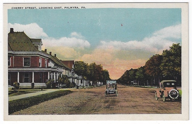 Palmyra, Pennsylvania, Early View of Cherry Street, looking East | eBay