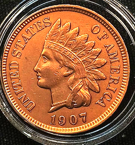 1907 Native American Indian Head Penny NICE LIBERTY OLD COIN EYE APPEAL ...