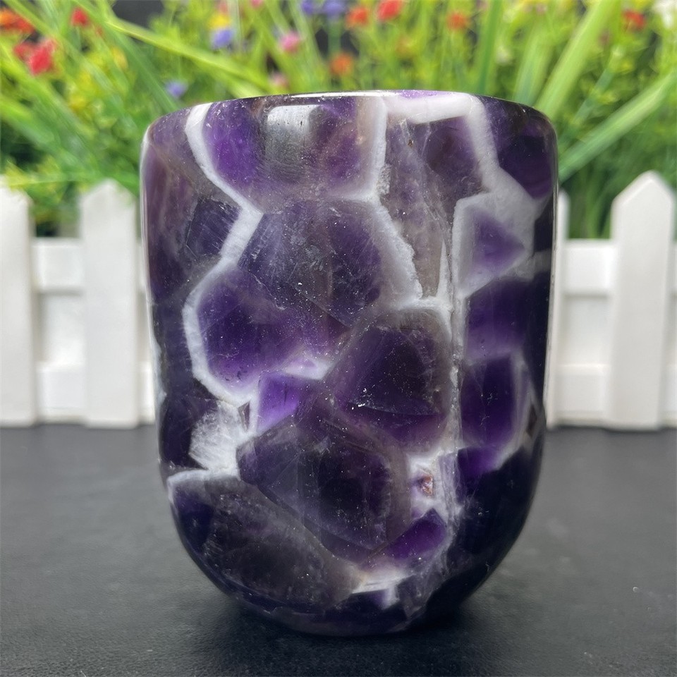 NEW 0.8LB 3.1"Natural Dream Amethyst Cup Crystal Quartz Healing Reiki ...