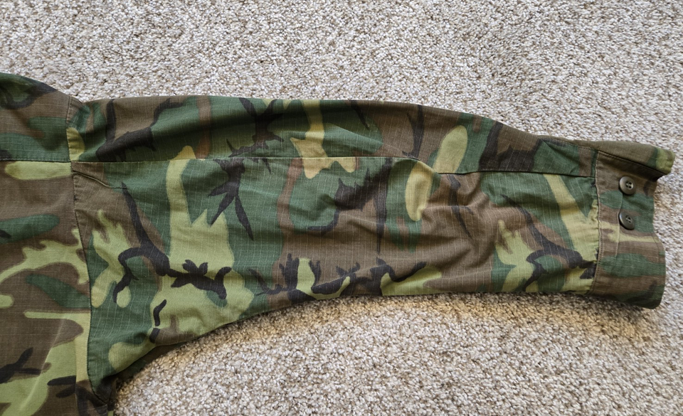 Vintage Vietnam Military Coat Poplin Class 2 Camo Mens Medium Jungle ...