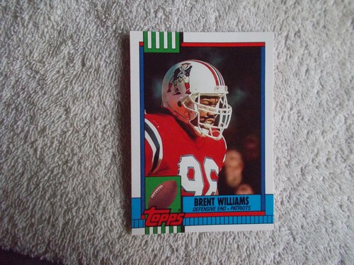 Topps 1990: NFL "BRENT WILLIAMS" #59T New England Patriots Trading Card ...