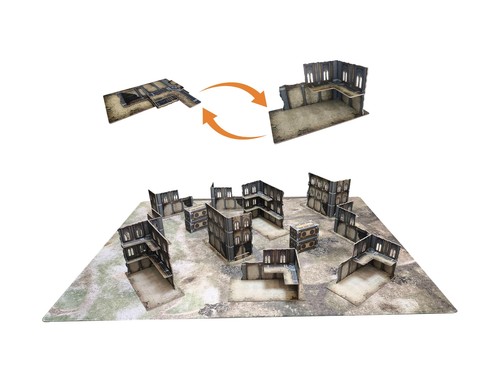 Wargame Tabletop Terrain, Painted Terrain, Foldable Model, for WH40K ...