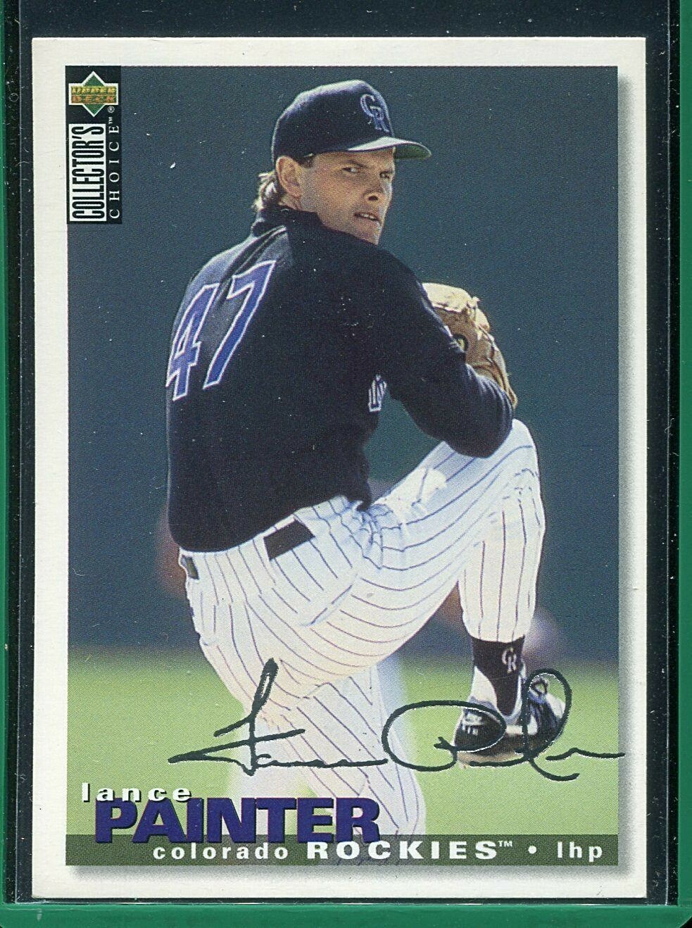 1995 Upper Deck Baseball Collectors Choice Lance Painter #449 Colorado ...