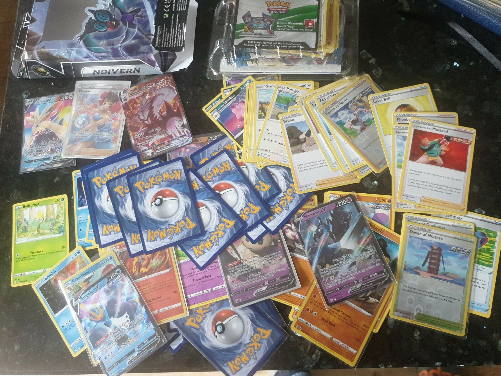 pokemon battle styles bundle, mega part set, battle deck box with swsh ...
