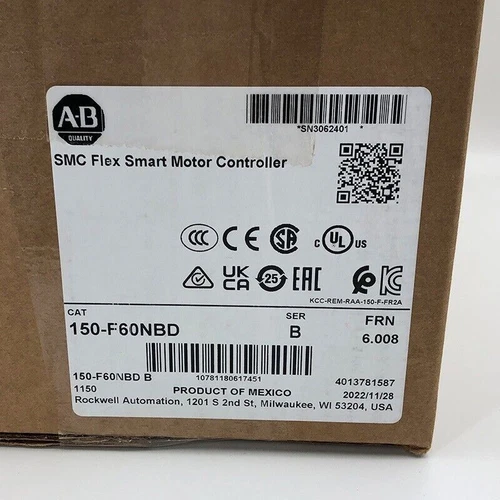 NEW Allen Bradley 150-F60NBD SMC Flex Smart Motor Controller 150F60NBD ...