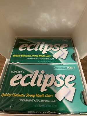 Vintage WRIGLEY’S Gum Eclipse Spearmint Gum 79 Cents And Vintage Box ...