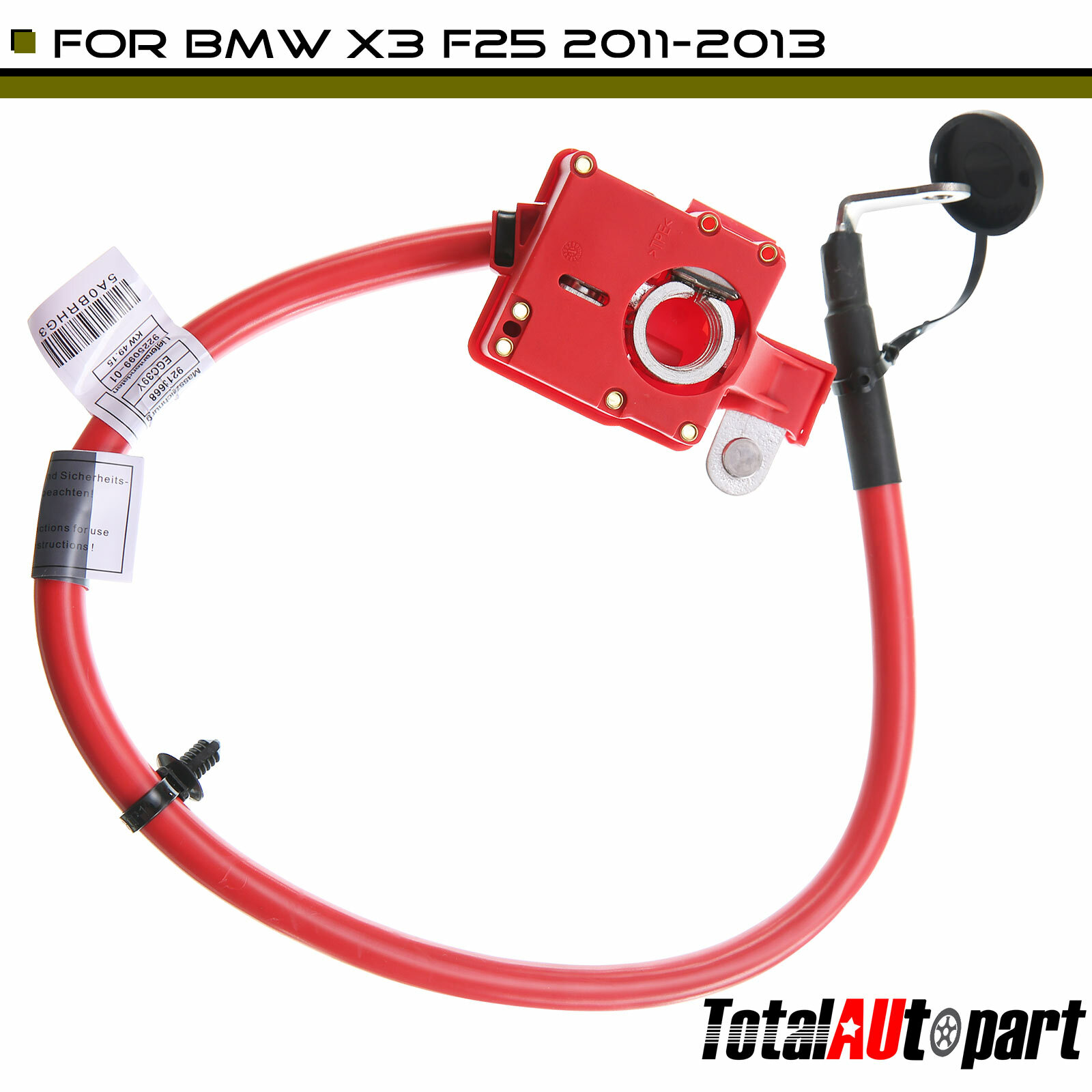 New Positive Battery Cable Red 2 Pins Plastic & Mental for BMW X3 F25 ...